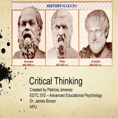 Critical thinking | PPTX