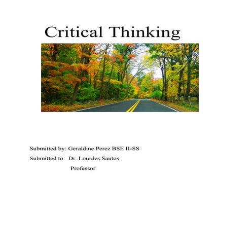 Critical thinking swot analysis | PDF
