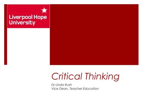 Critical Thinking Essay Examples | PDF | Educational Assessment | Education