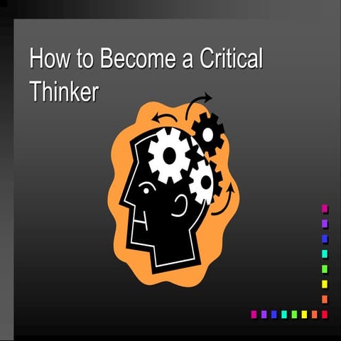 CREATIVE THINKING - Critical Thinking | PPTX