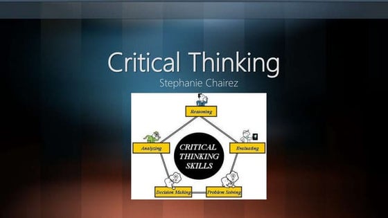 Critical thinking powerpoint | PPT