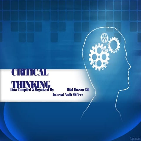 Critical Thinking in Auditing | PPT