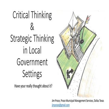 Jim Proce - Critical & Strategic Thinking - a workshop for community ...