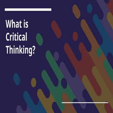 Improving Critical thinking skills .pptx