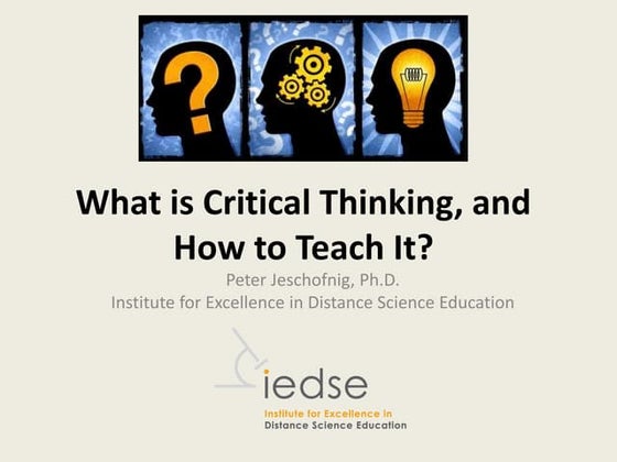 Critical thinking powerpoint | PPT