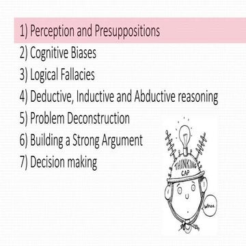 Critical thinking 1_perceptionspresuppositions | PPT
