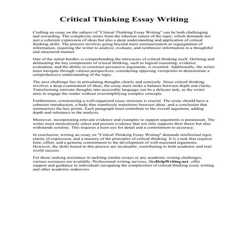 Critical Thinking Essay Writing.pdf