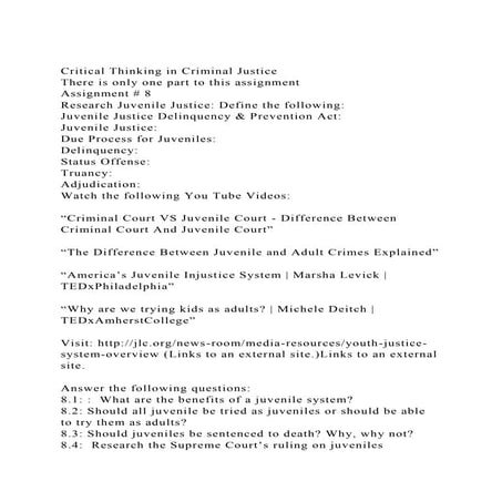 Critical Thinking in Criminal JusticeThere is only one part to t.docx