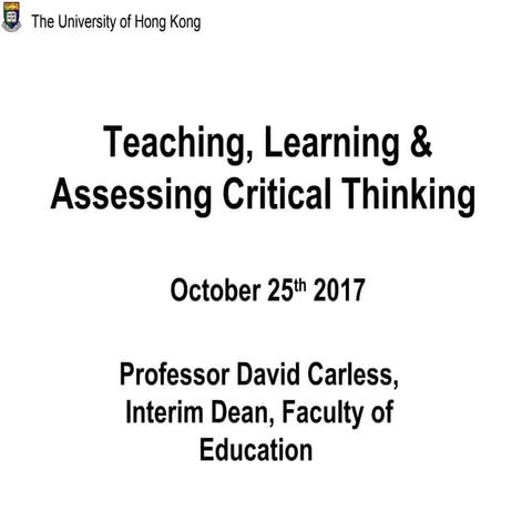 Critical Thinking | PPT