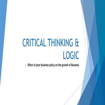 Effects of poor Business policies | PPTX