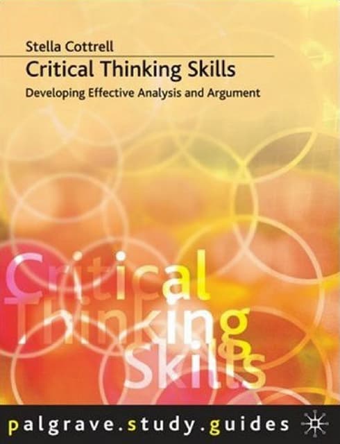 Conclusions in Critical Thinking | PDF