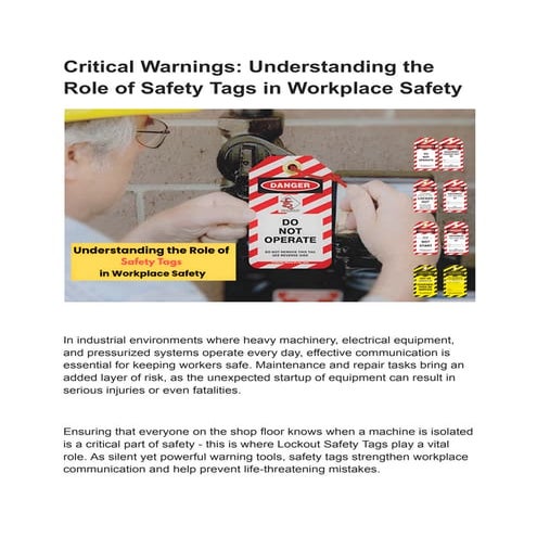 Critical Warnings_ Understanding the Role of Safety Tags in Workplace ...