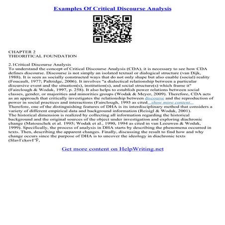 Critical Writing Examples Essay | PDF