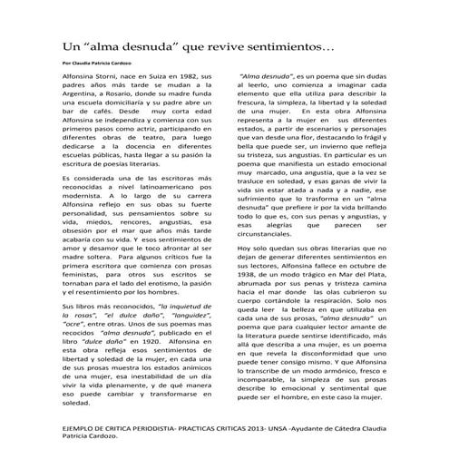 Critica periodistica | DOCX