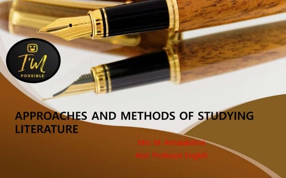 Literary approaches | PPTX