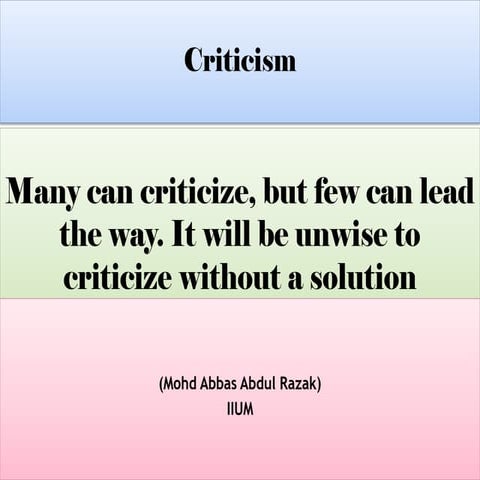 Criticism | PPT