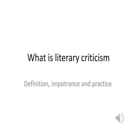 تانيه criticism.pptx