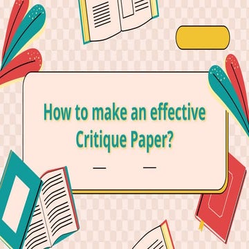 critiques paper ppt and the meaning of things | PPTX