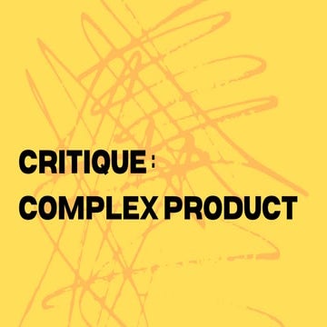 Critique complex product - Product Analysis.pdf