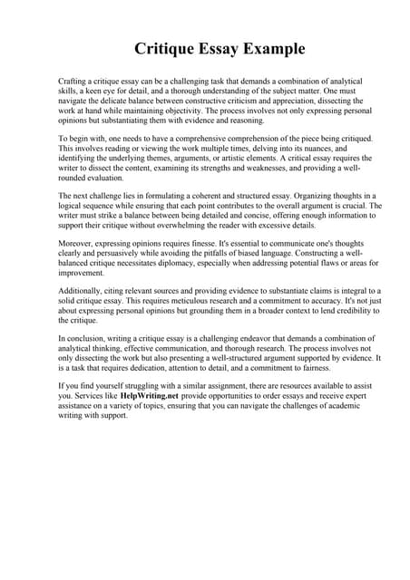 Sample Of Critique Essay.pdf