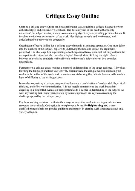 Examples Of A Critique Essay.pdf