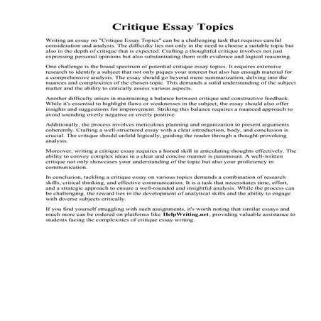 Critique Essay Topics.pdf