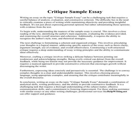 Critique Sample Essay.pdf