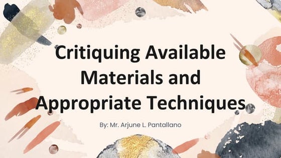 Different Contemporary Art technique and Performance Practices in CPAR ...