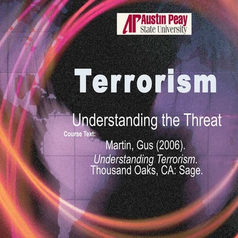 Presentation on terrorism | PPTX