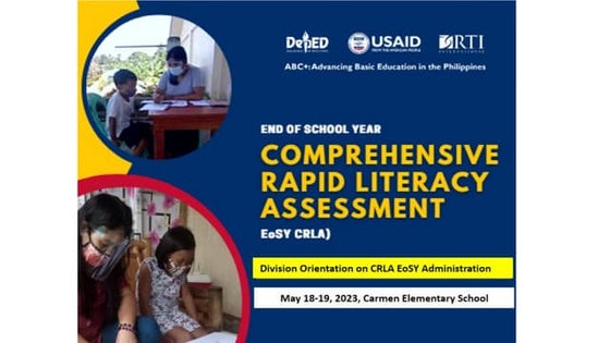 CRLA (Comprehensive Rapid Literacy Assessment) and Rapid Mathematics ...