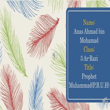 Famous Personality - Prophet Muhammad (PBUH) | PPTX