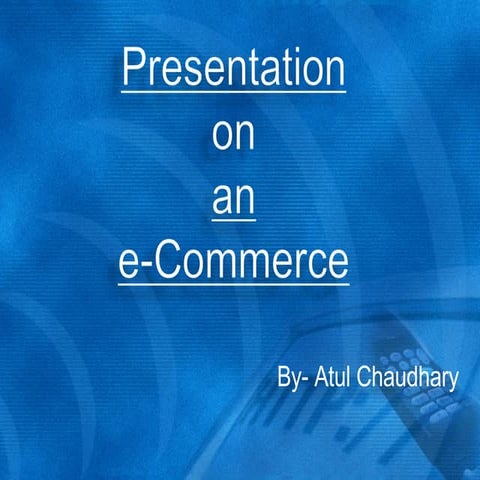 ecommerce | PPT