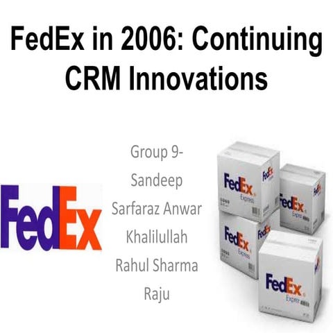 FedEx case e-procurement | PPT