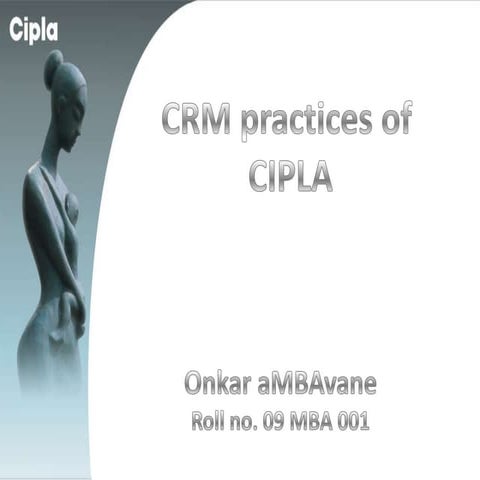 Crm cipla | PPTX