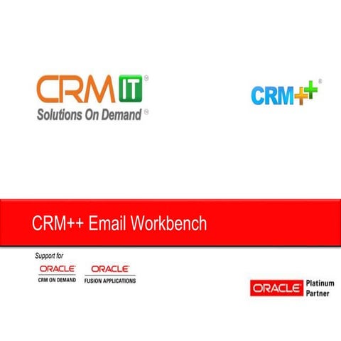 Email Integration for Oracle Fusion CRM and CRM On Demand | PPT