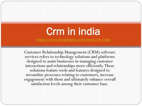 Crm in india best crm software india.pptx