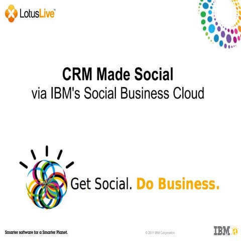 Crm Made Social Ibm Lotus Live V2 | PPT