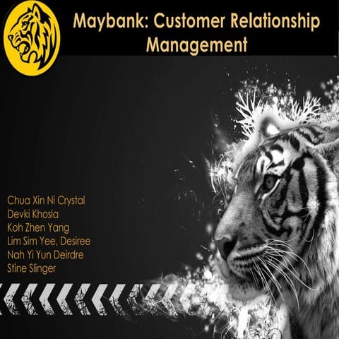 Maybank Customer Relationship Management project | PPTX