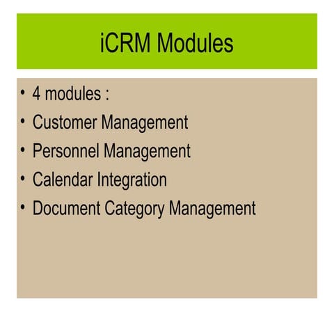 Crm modules & rollout | PPT