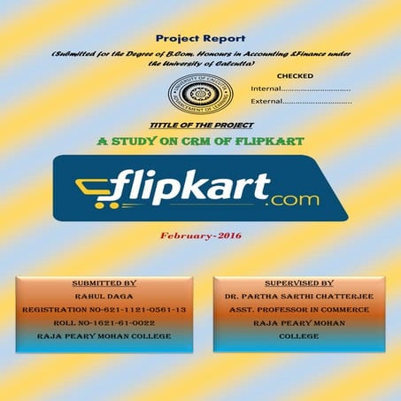 Crm of flipkart by rahul daga | PDF