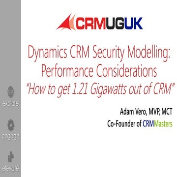 CRMUG UK November 2015 - Dynamics CRM Security Modelling and ...