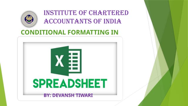 Conditional formatting | PPTX