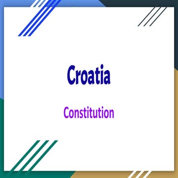Constitution of Croatia | PPTX