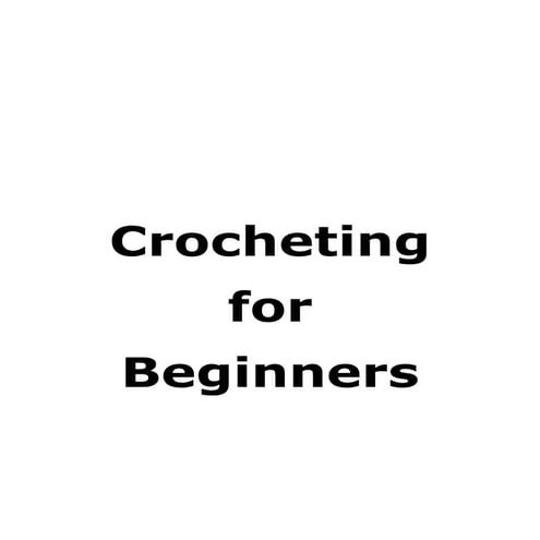 Crochet for Beginners | PDF