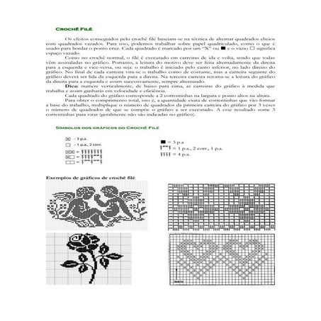 curso de crochê filê | PDF