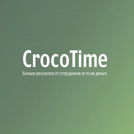 CrocoTime 4.0 | PDF | Remote Working | Careers