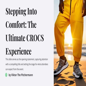 CROCS Pitch Deck Template by viktor ilijev | PDF