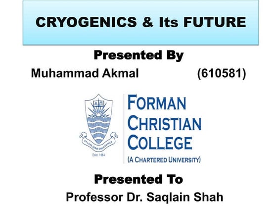 Cryogenics | PPT