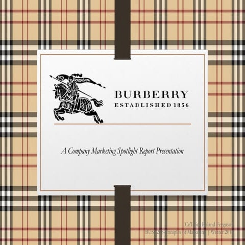 Burberry Case Study Report | PDF