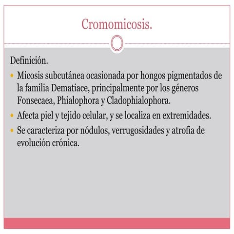 Cromomicosis | PPTX